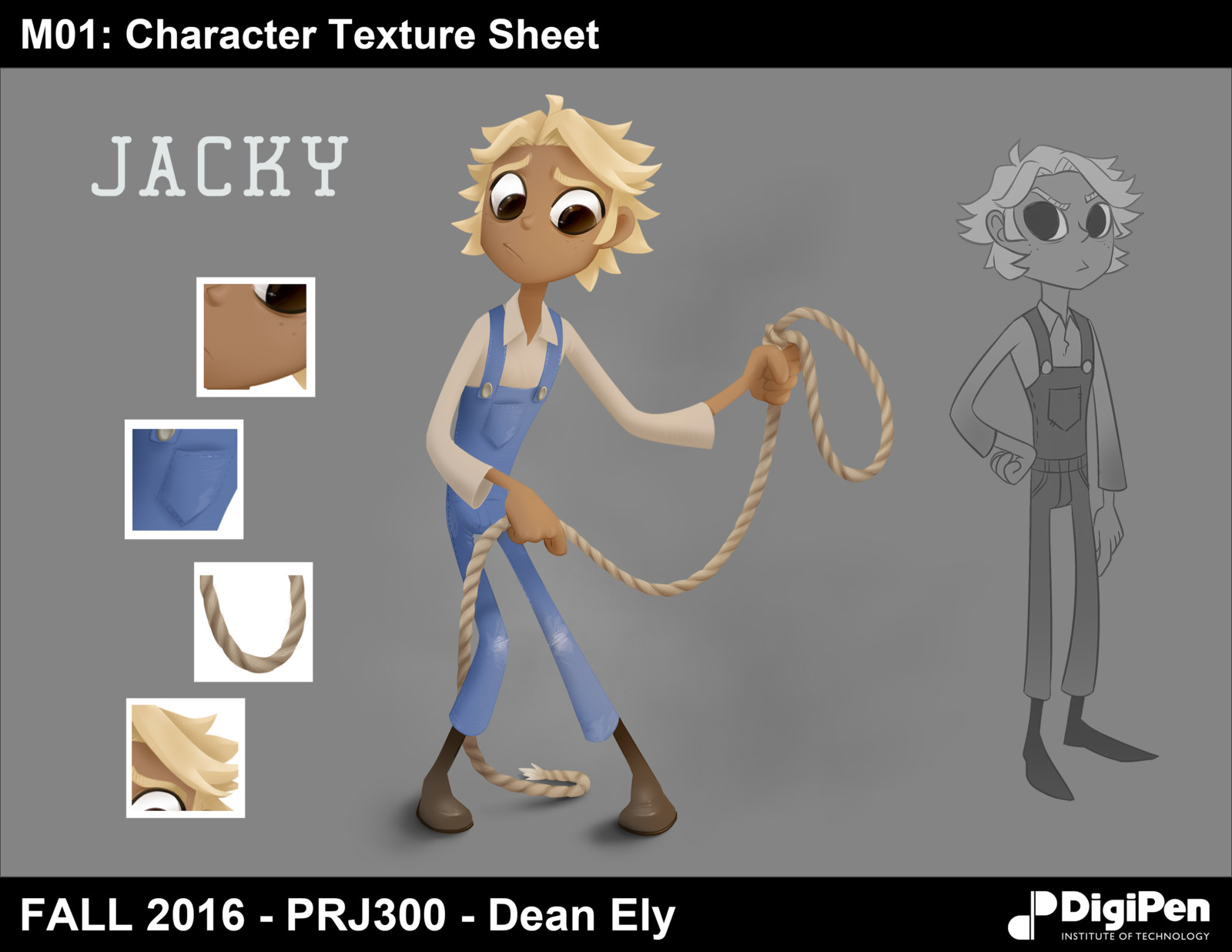 Dean Ely - Jacky Character Design