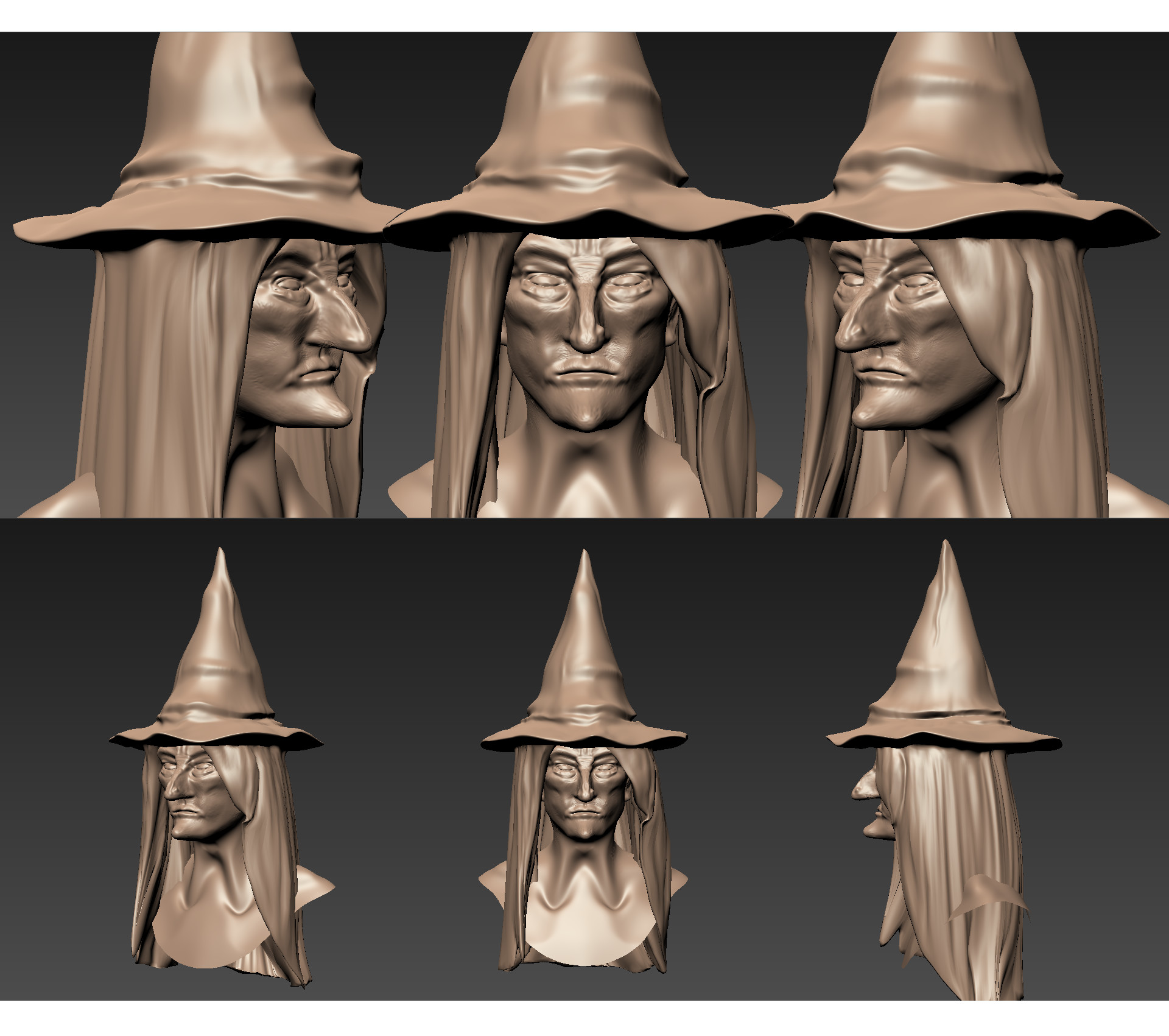 ArtStation - Witch - Mudbox First attempt