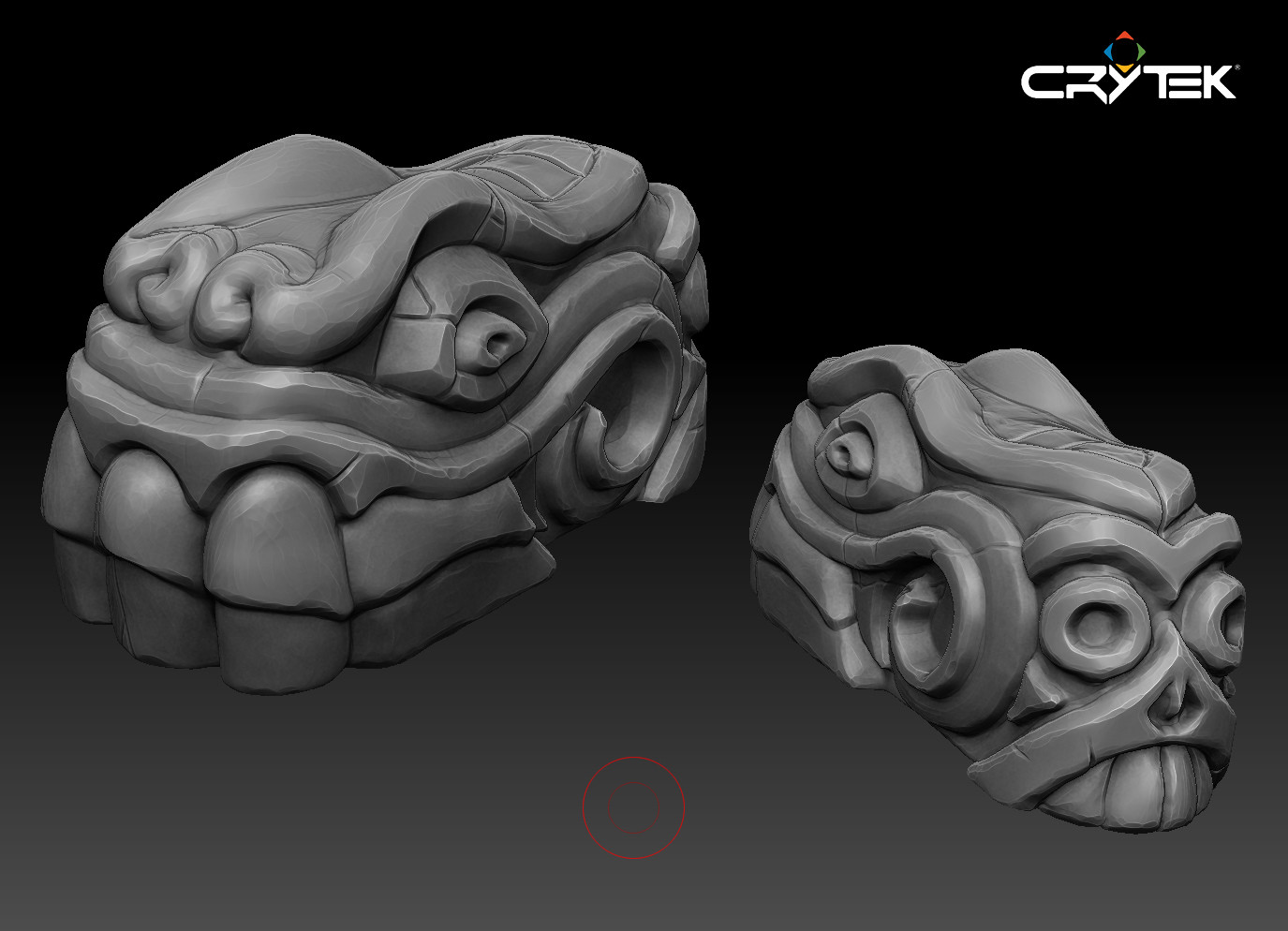 ArtStation - "Aztec" Dragon head