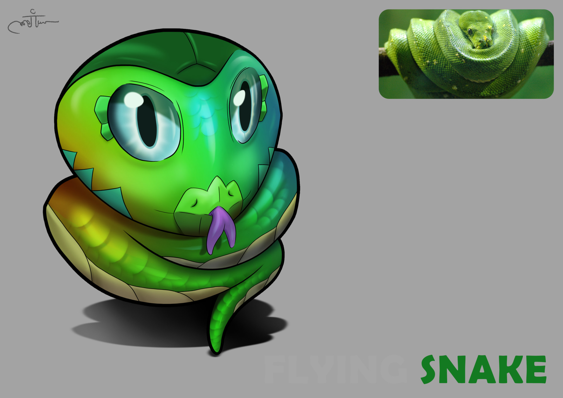 ArtStation - Chibi Snake