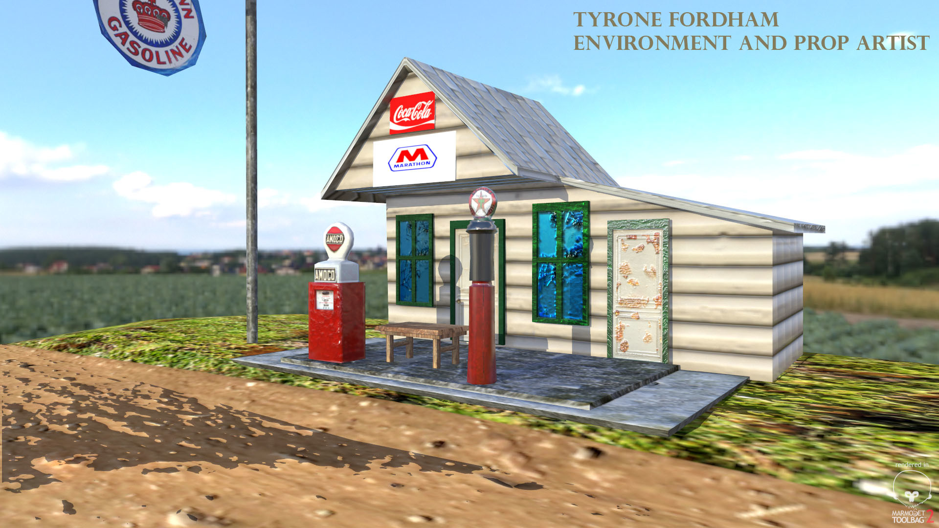 ArtStation - Old Gas Station