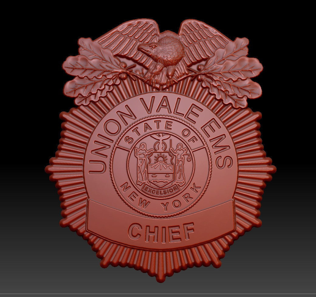 ArtStation - EMS CHIEF BADGE
