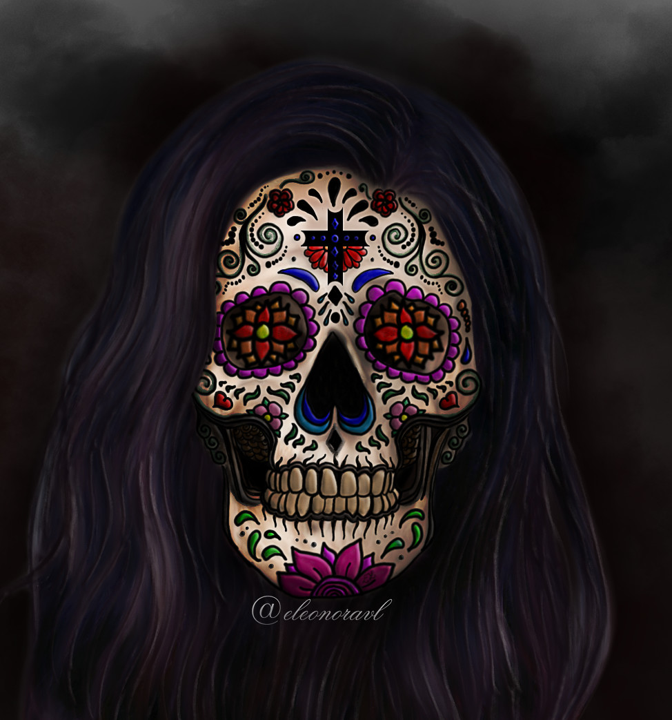 how to draw a mexican skull