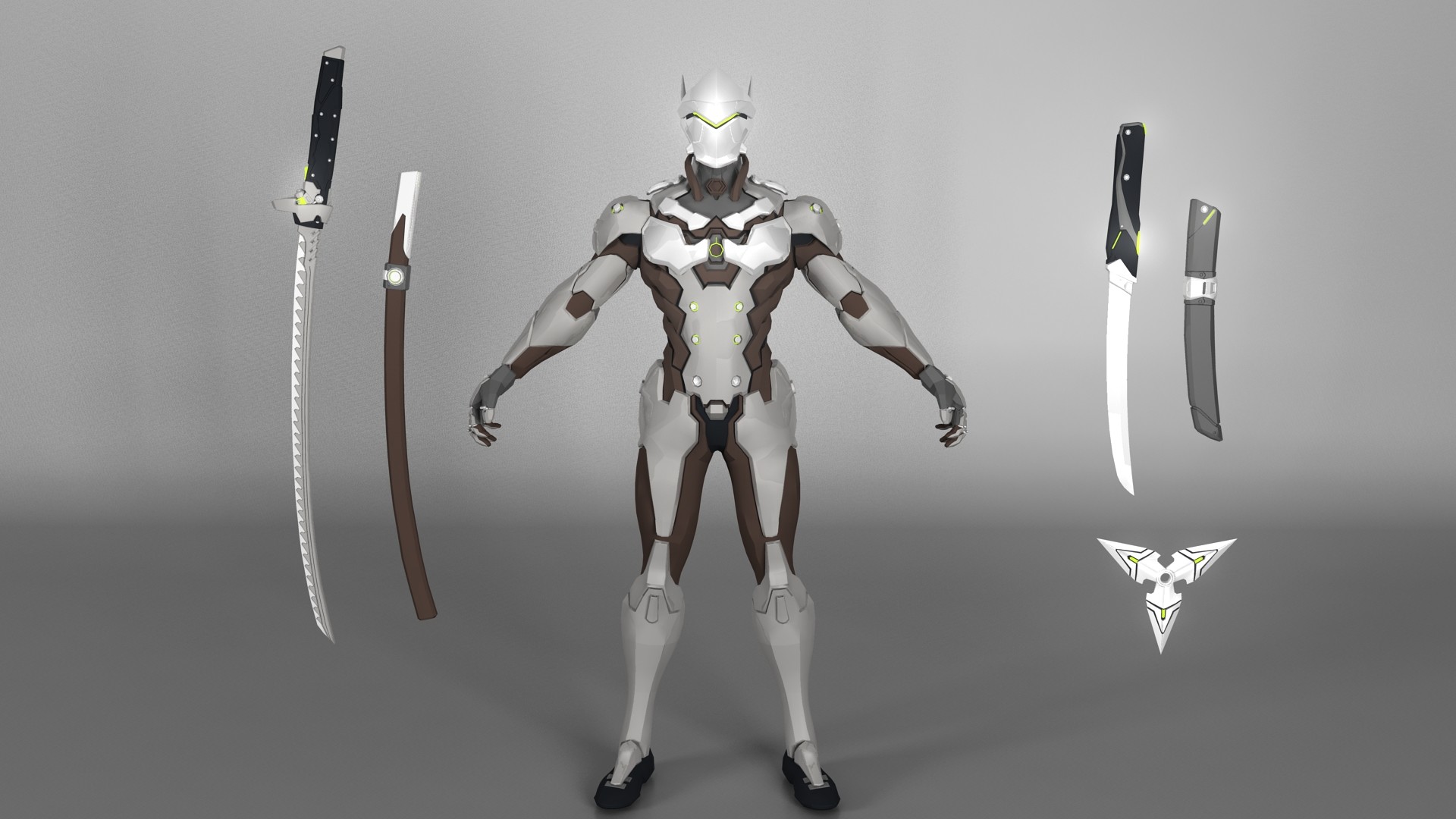 Thành Nguyễn - 3D Character Model: Genji - Overwatch.