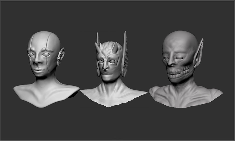 ArtStation - 3 head Busts
