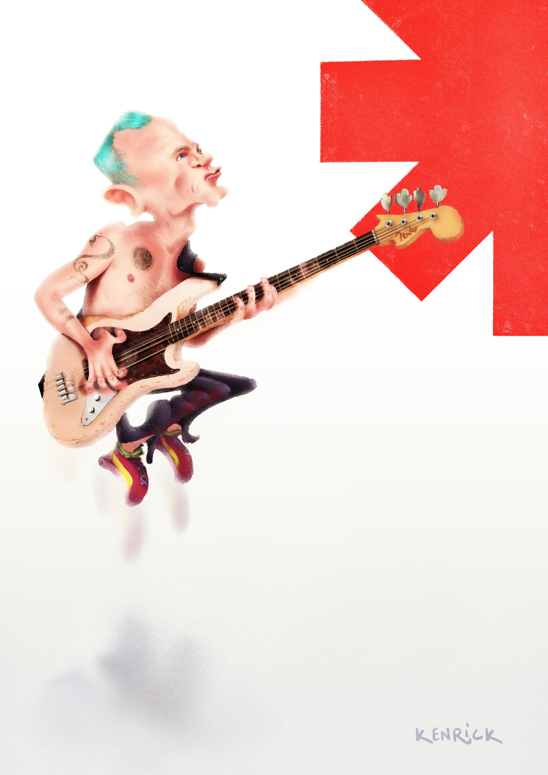 ArtStation - Musicians Series #02 - Flea