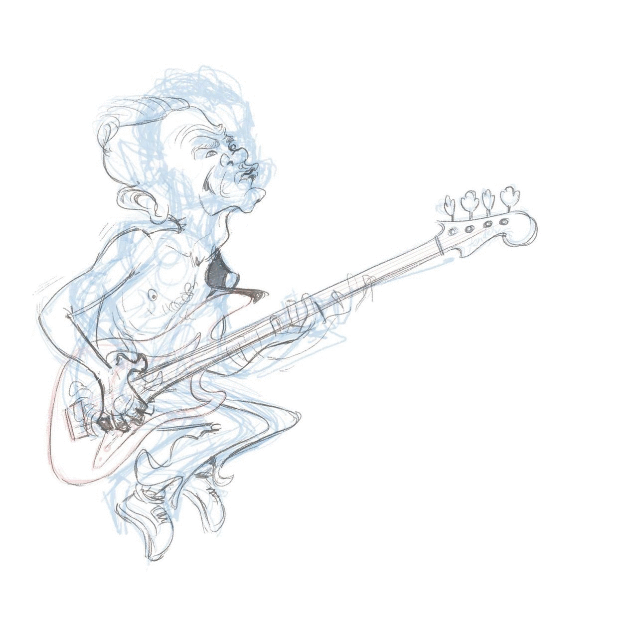 flea rhcp drawing