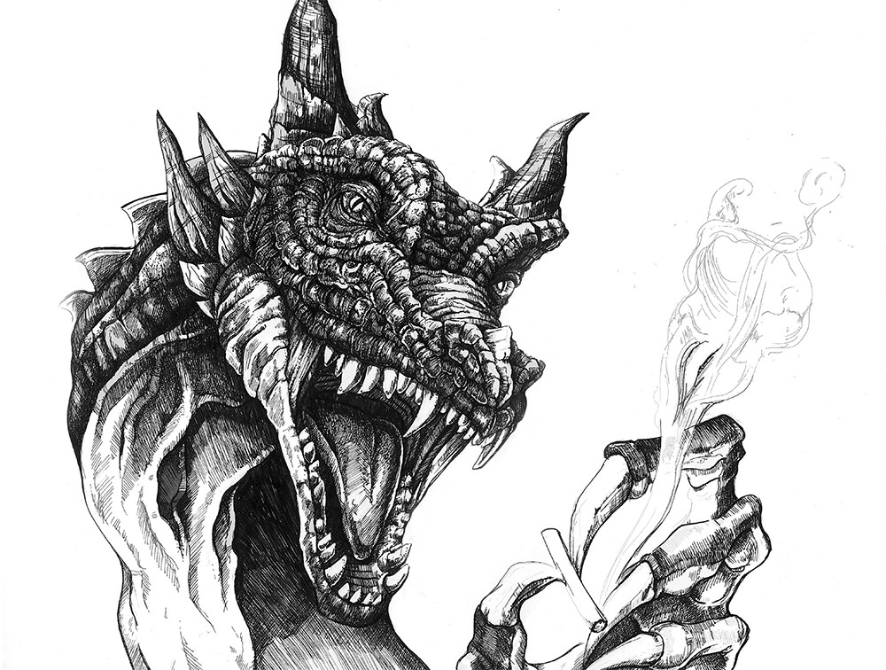 ArtStation - Smoky dragon