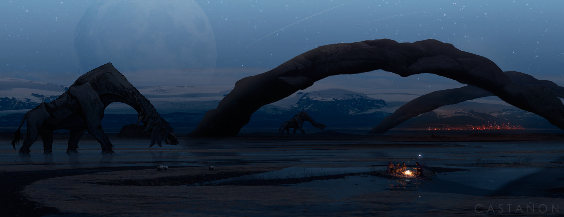 ArtStation - Yodra Plains - Night