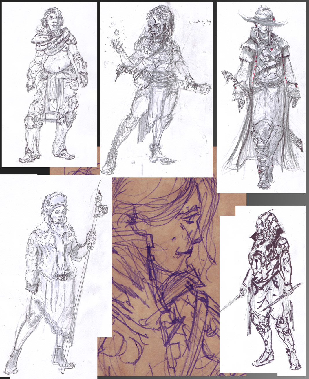 ArtStation - Character Sketches / practise