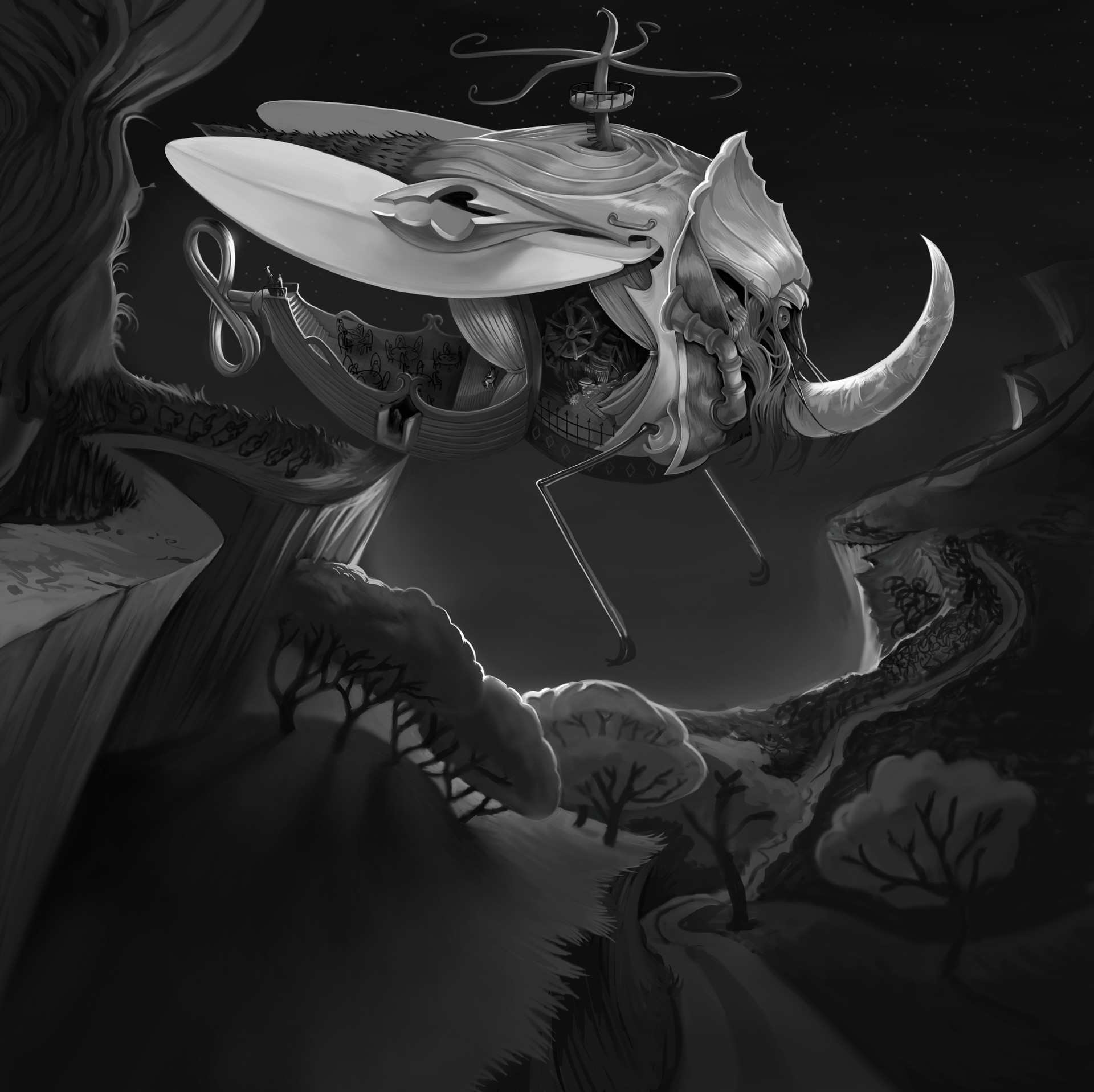 ArtStation - Mr. Q's Magnetic Flying Machine