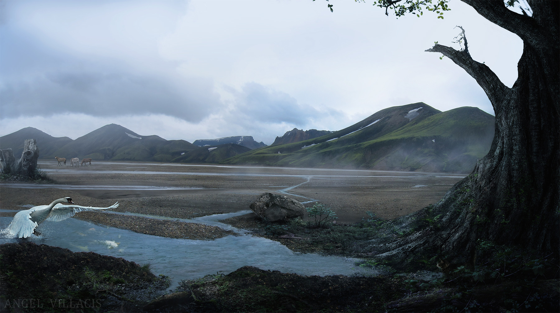 ArtStation - Dark Land - Matte Painting