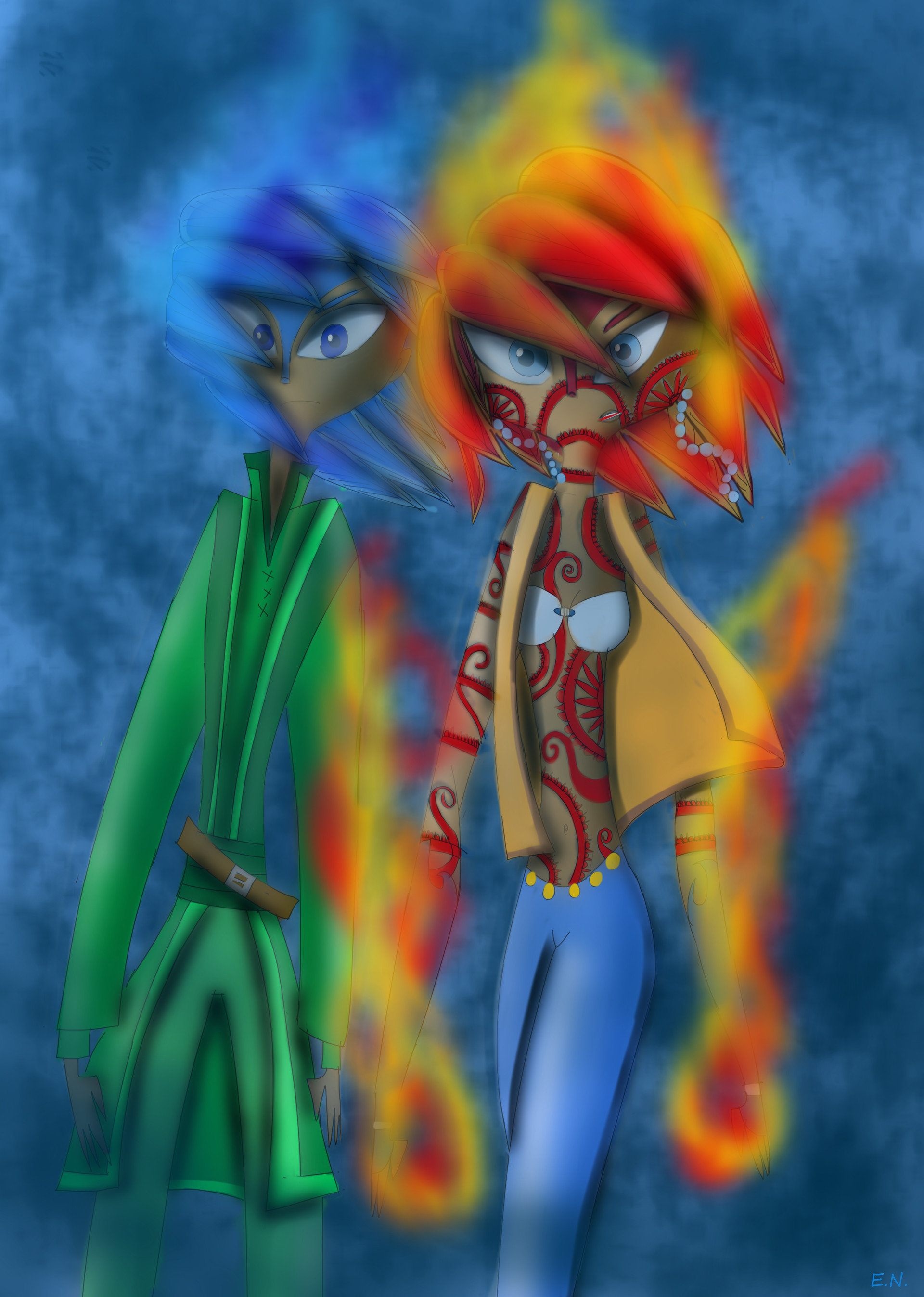 ArtStation - phoenix girl 3