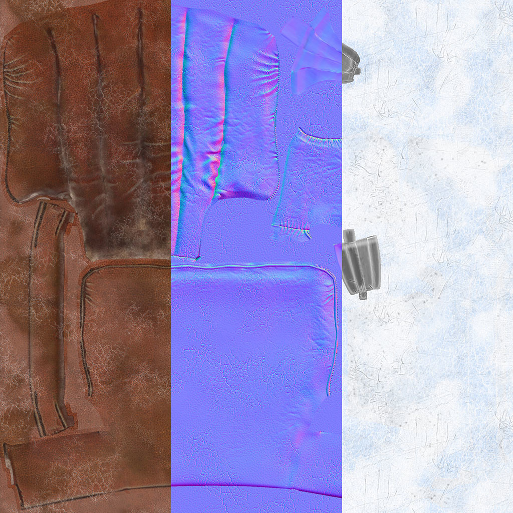 Oliver Mendoza - Leather chair - Game hero asset