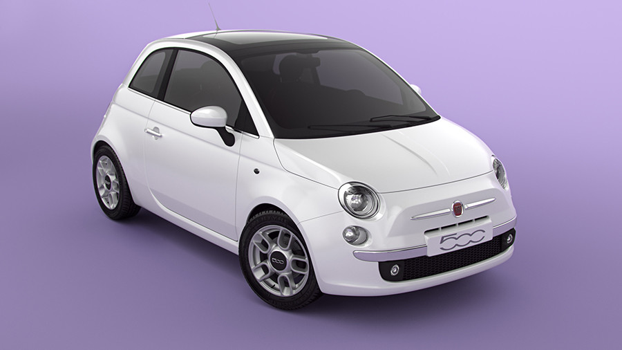 ArtStation - Fiat 500 render