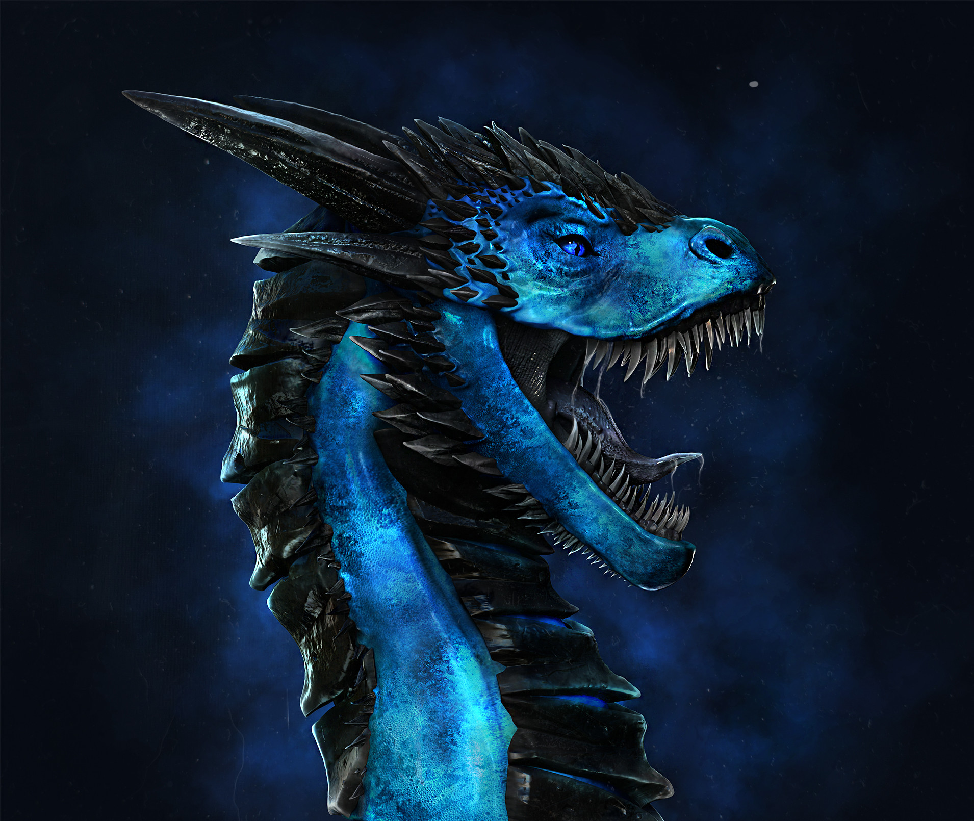 ArtStation - Blue Dragon