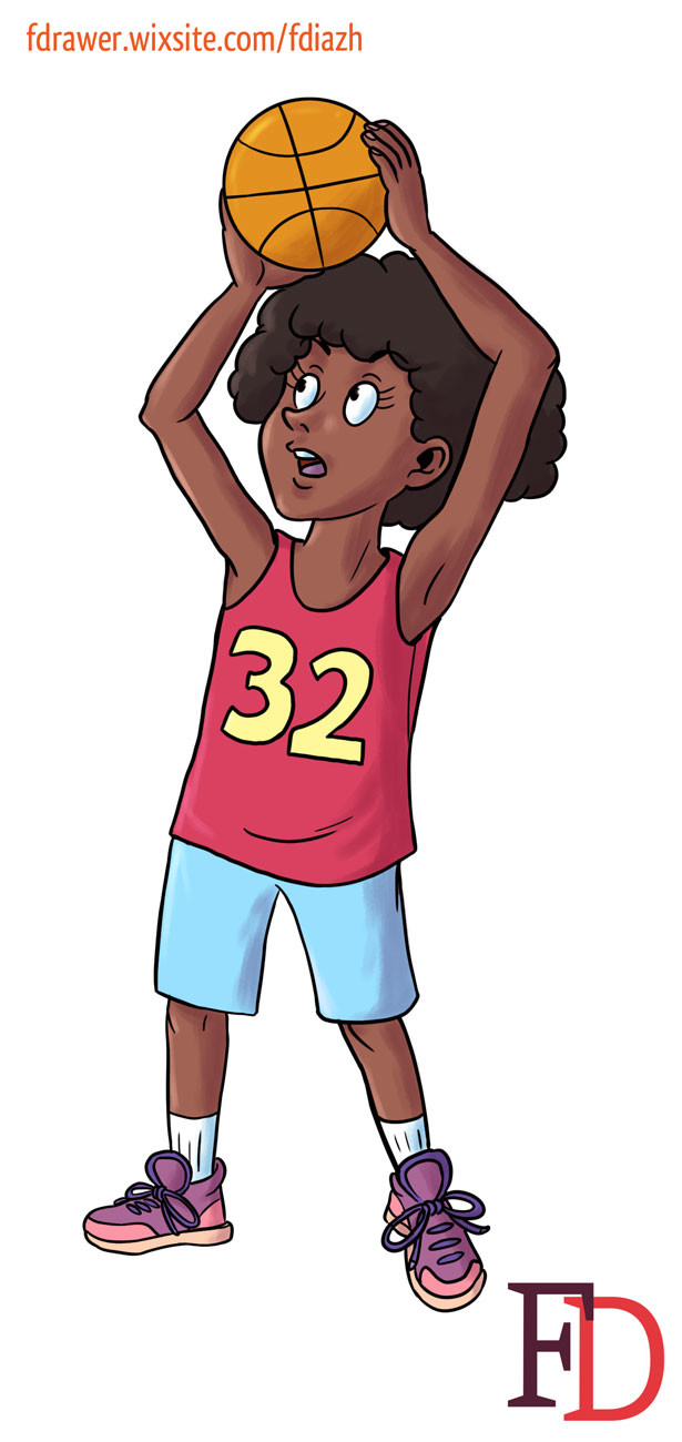 Felipe Díaz - Black Girl, basketball player