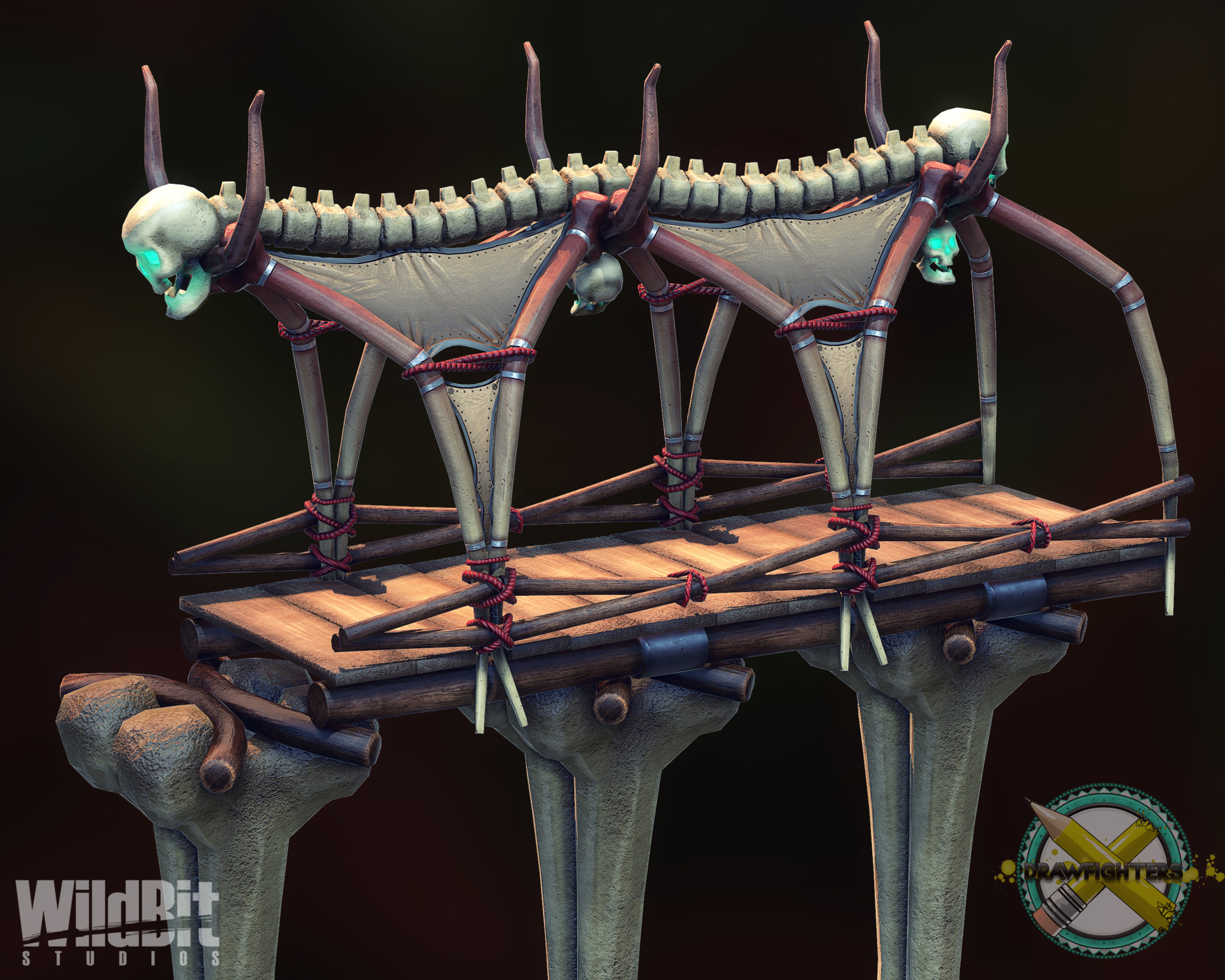 ArtStation - Skull Bridge from "Tex-Mex Volcano" (Texture)