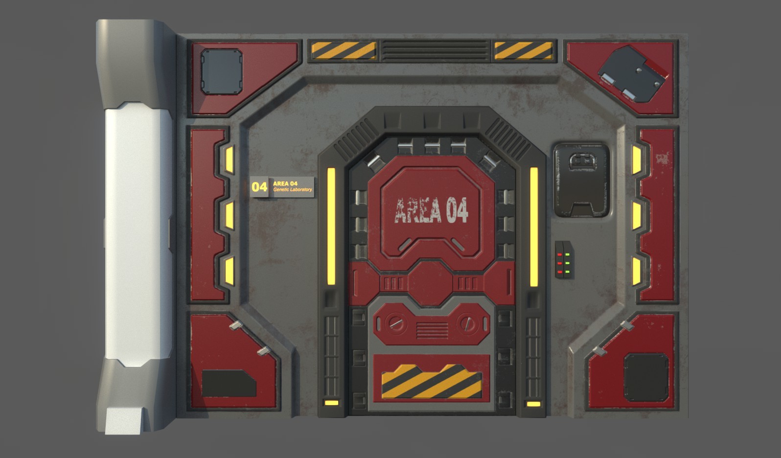 ArtStation - Sci-fi Wall 2