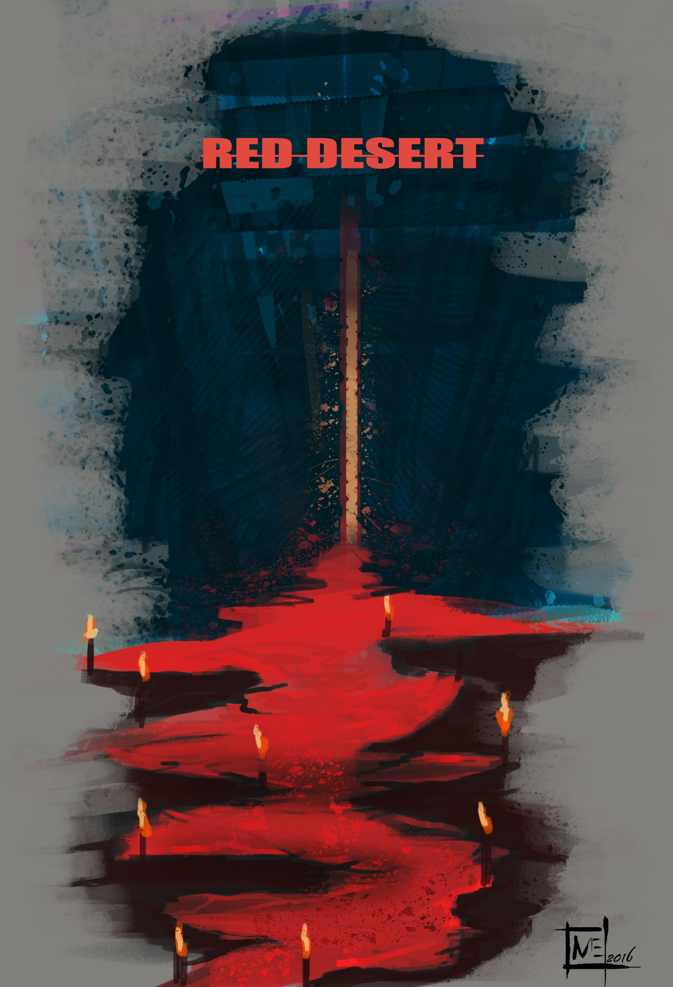 ArtStation - Red desert Dailyspitpaint