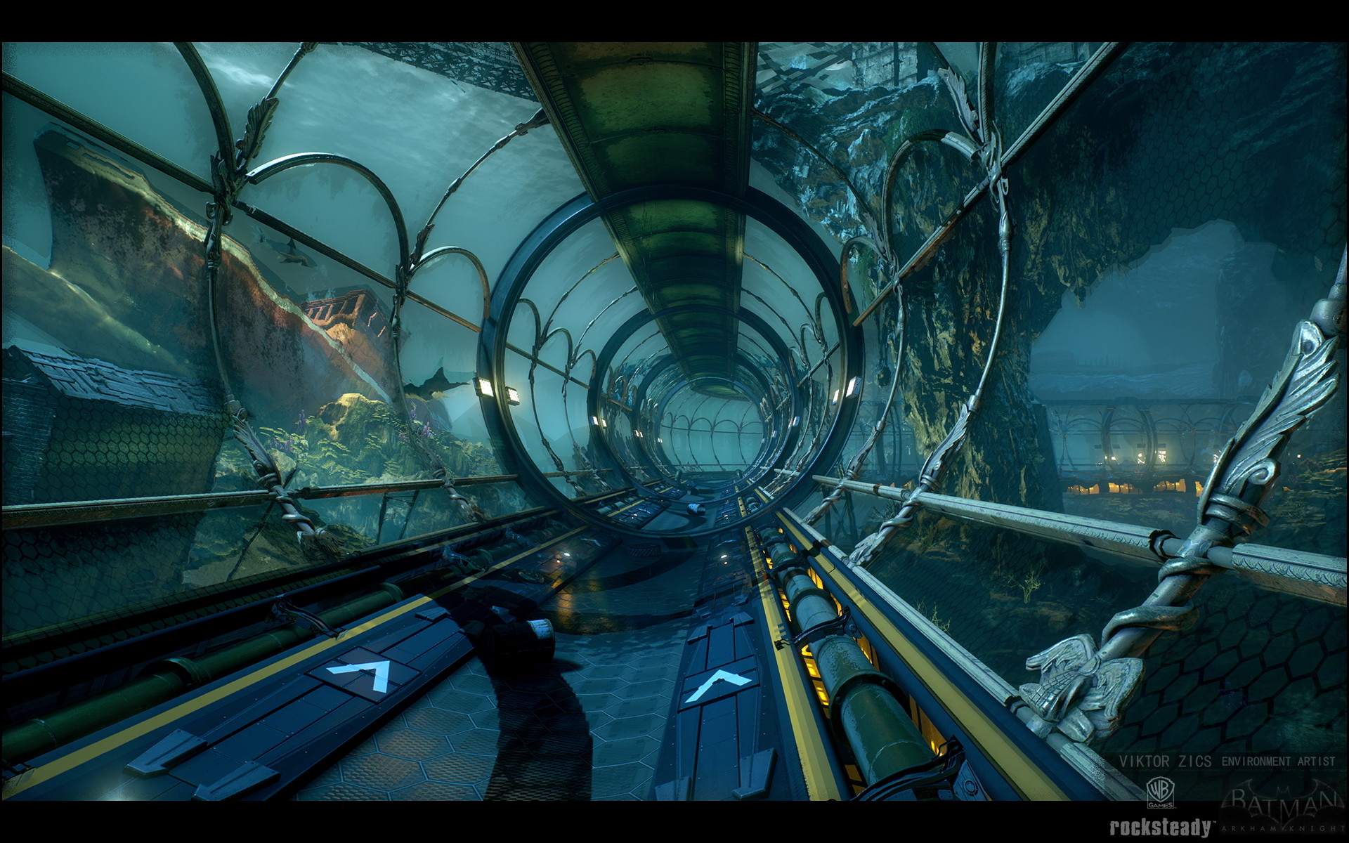 Viktor Zics - Underwater Tunnel and Bludhaven docks - Batman: Arkham ...