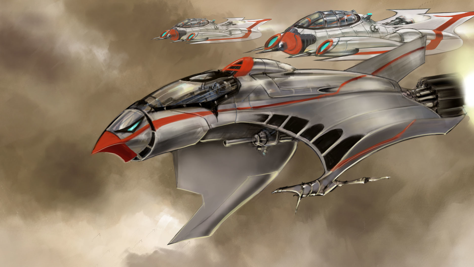 ArtStation - fighter ship squadron fOr WAM! comics copyright 2016