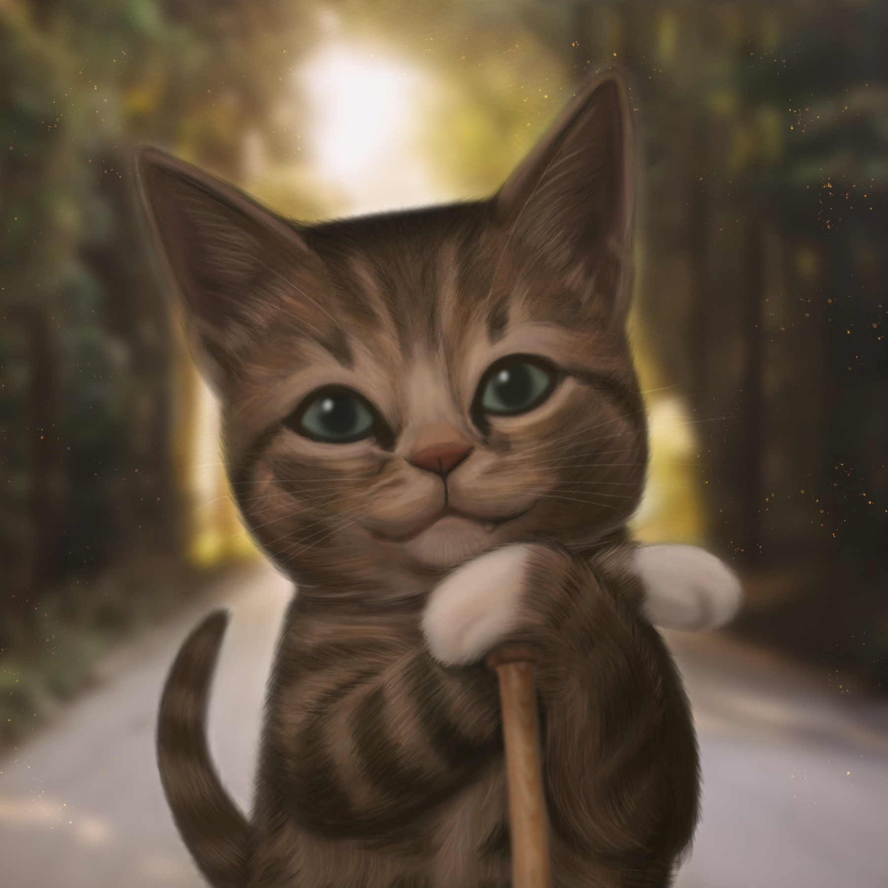 ArtStation - Previously the Walking Cat #Negan