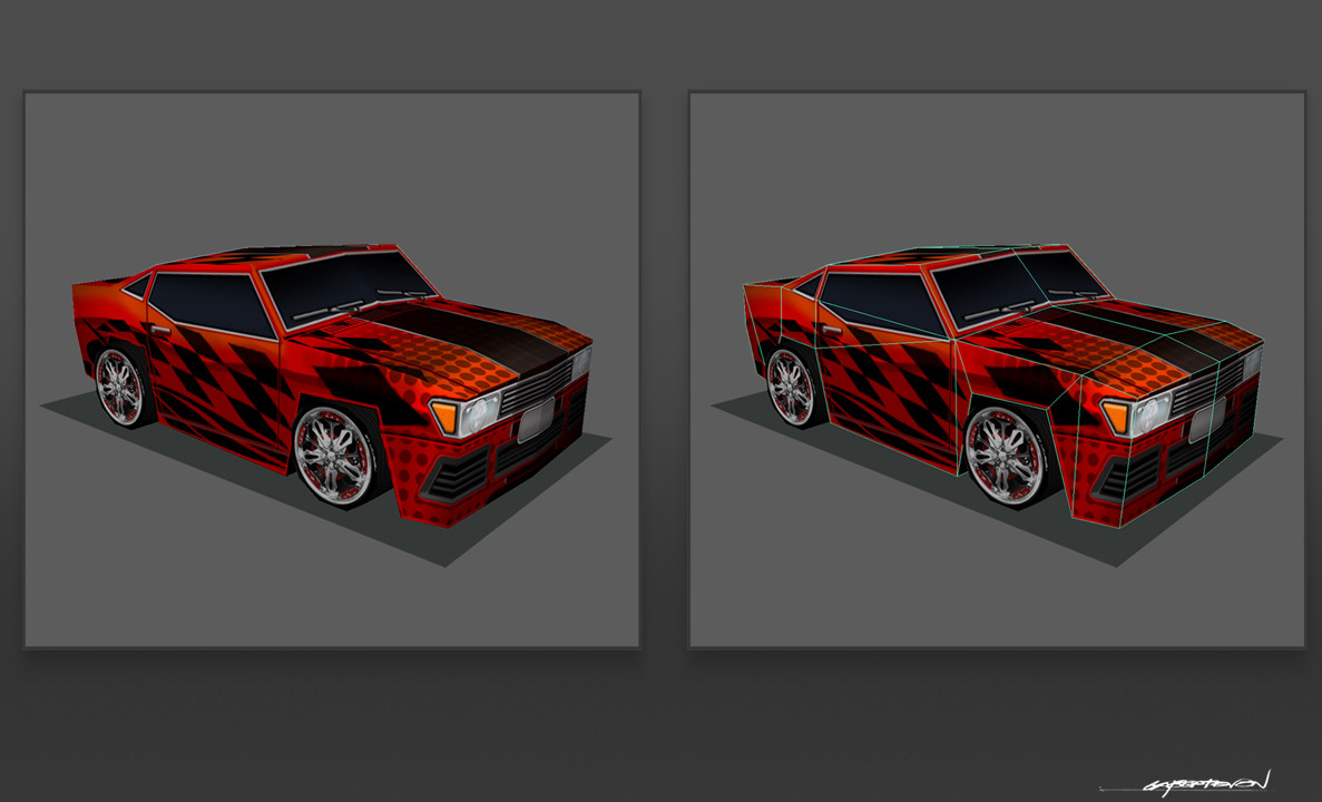 ArtStation - Low Poly Model: Car