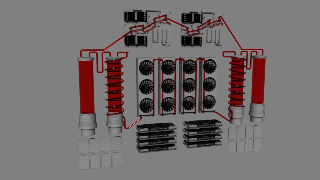 ArtStation - 3D gaming rig - heavy modding