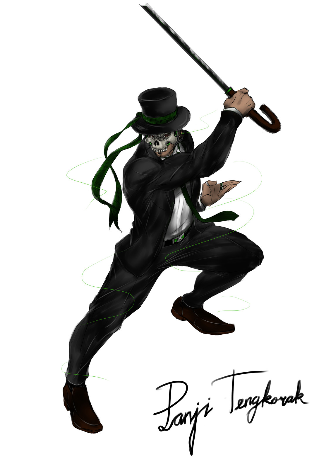 Shanly Alvionico Febrilian - Redesign Character "Panji Tengkorak"