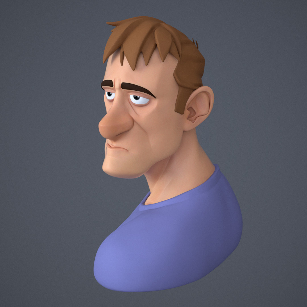 ArtStation - Toon Male Sketch 1