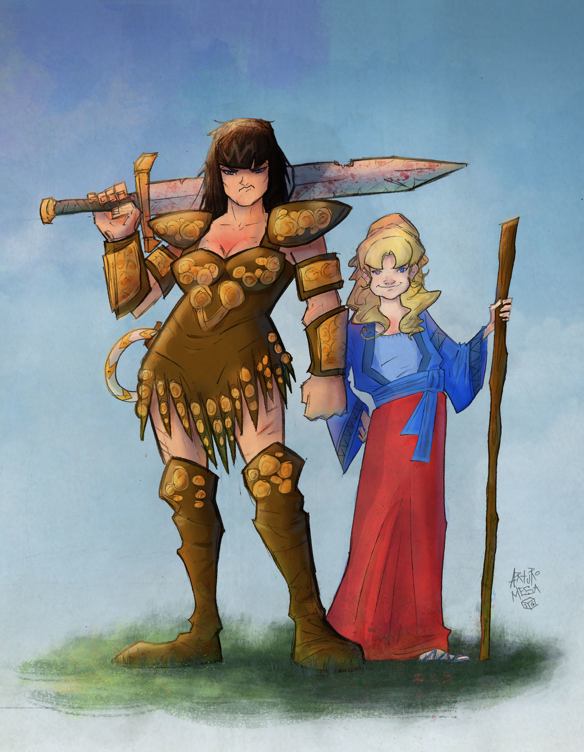 ArtStation - Xena and Gabrielle