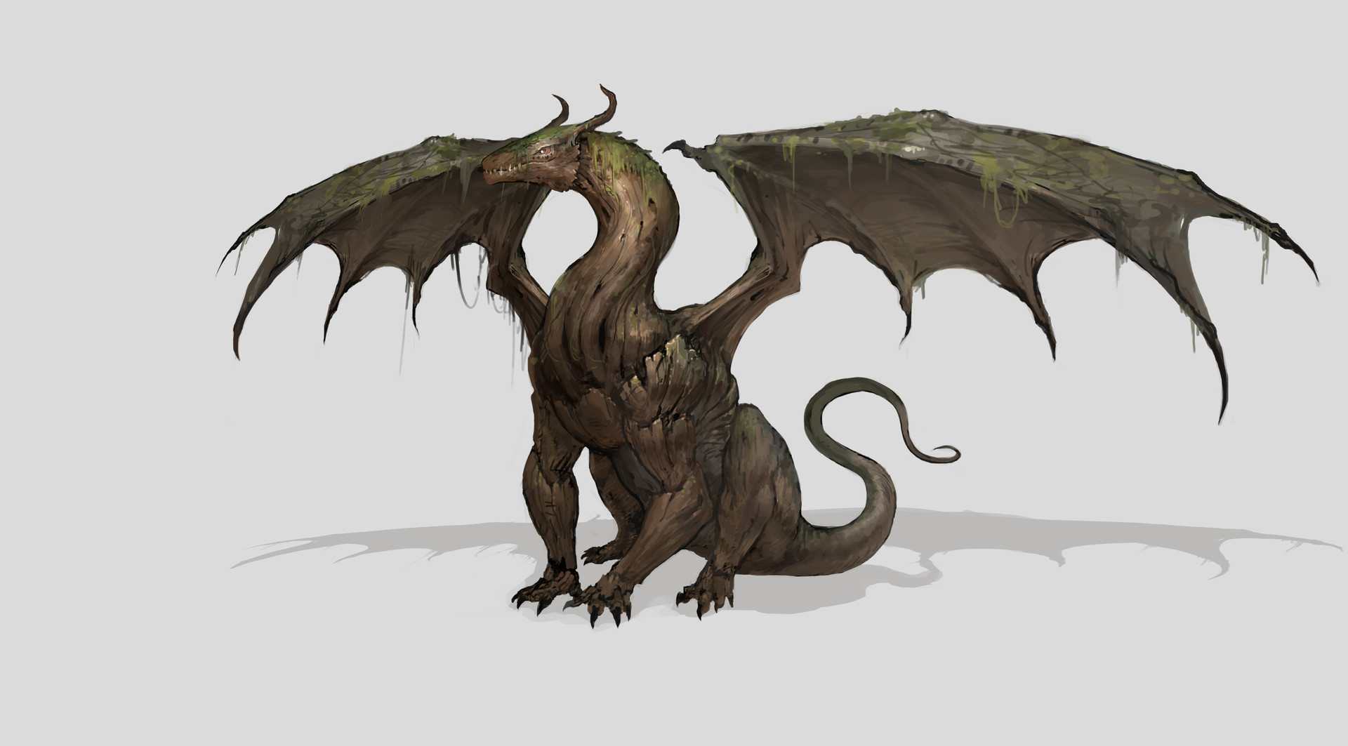 ArtStation - moss dragon