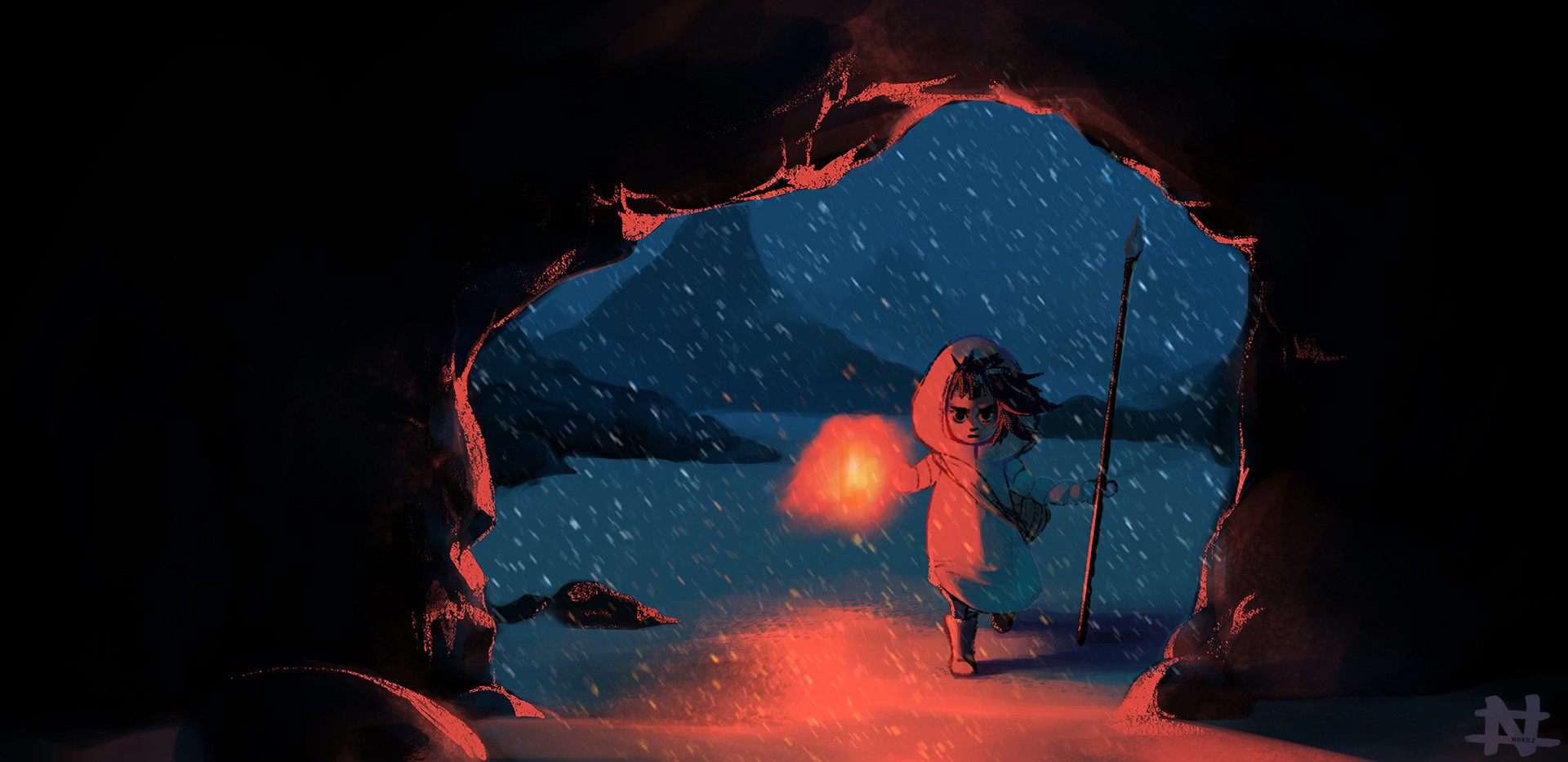 ArtStation - red cave