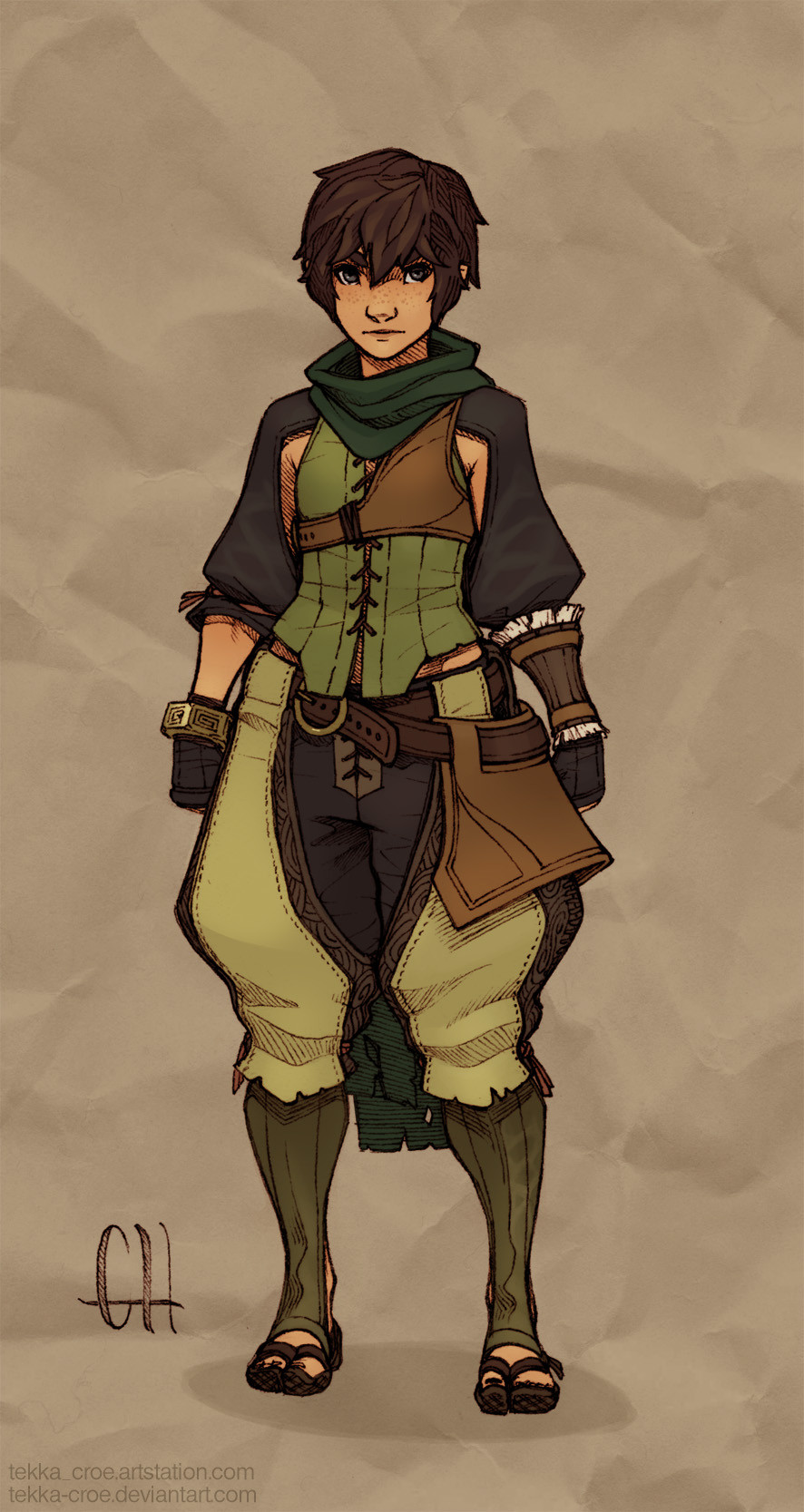 ArtStation - Forest-Dwelling Ranger Reina (Nov. 10, 2016)