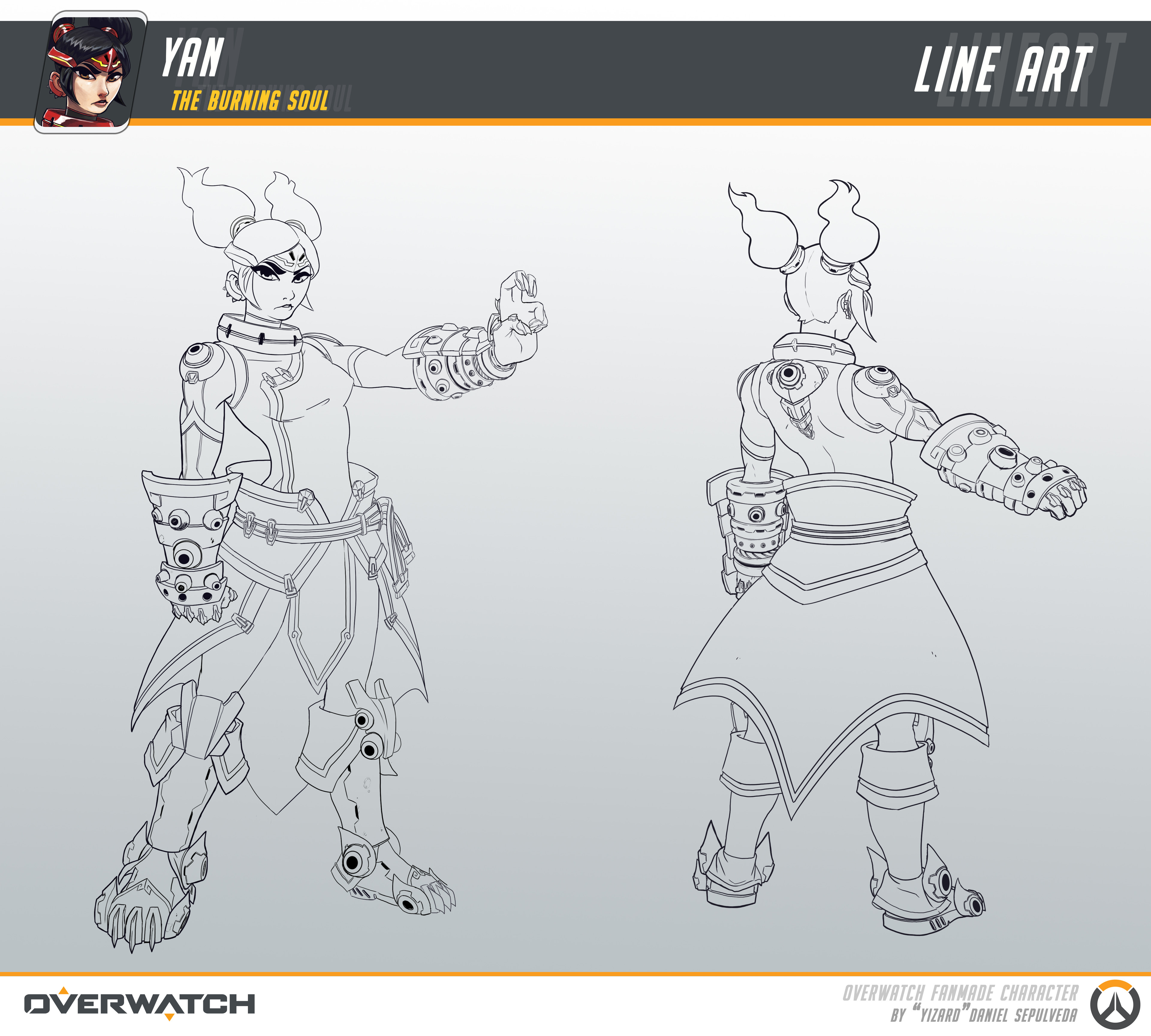 Dani Sepúlveda (Yizard) - Yan "the burning soul" (Fan-made Character ...