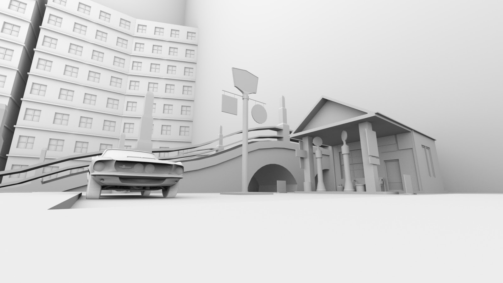 ArtStation - Garage Scene