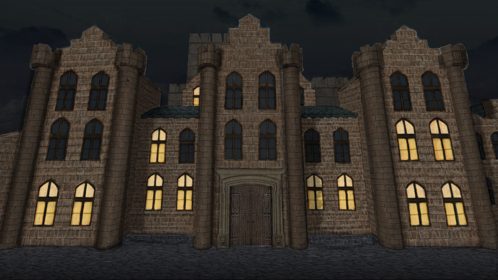 ArtStation - WORK IN PROGRESS. Artemis Fowl Manor Close up.