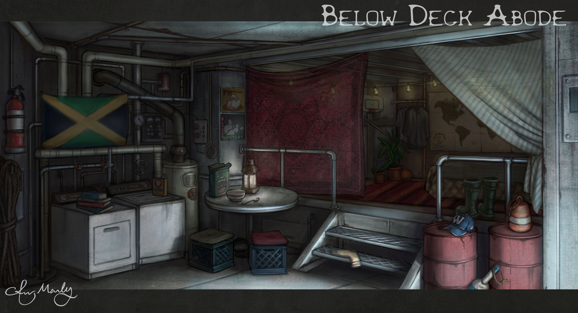 ArtStation - Below Deck Abode