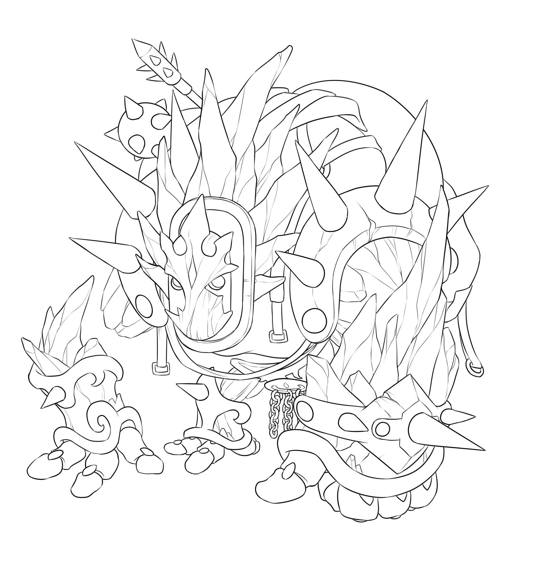 skylanders warnado coloring pages