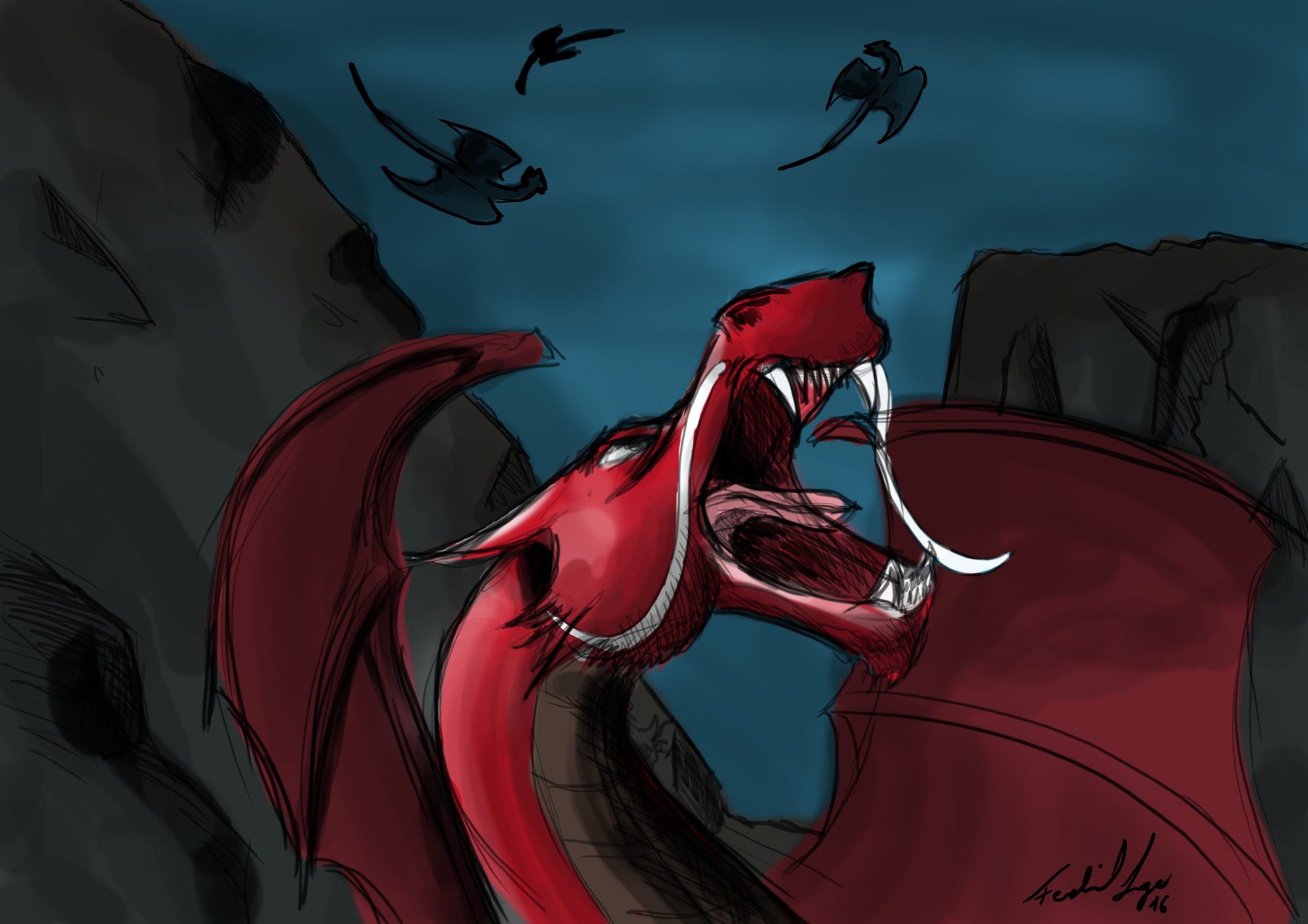 ArtStation - Lonly Dragon