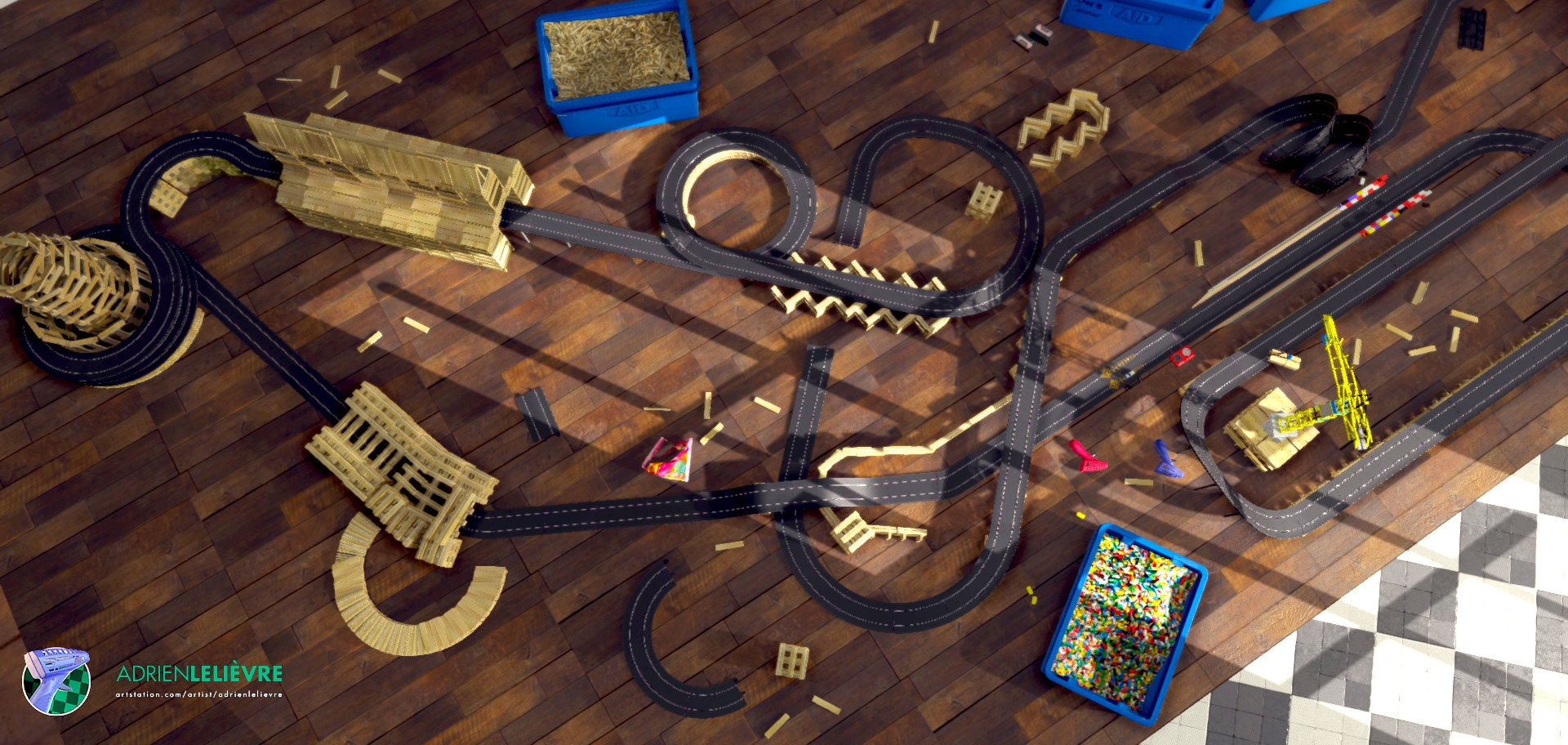 ArtStation - Slot cars environment