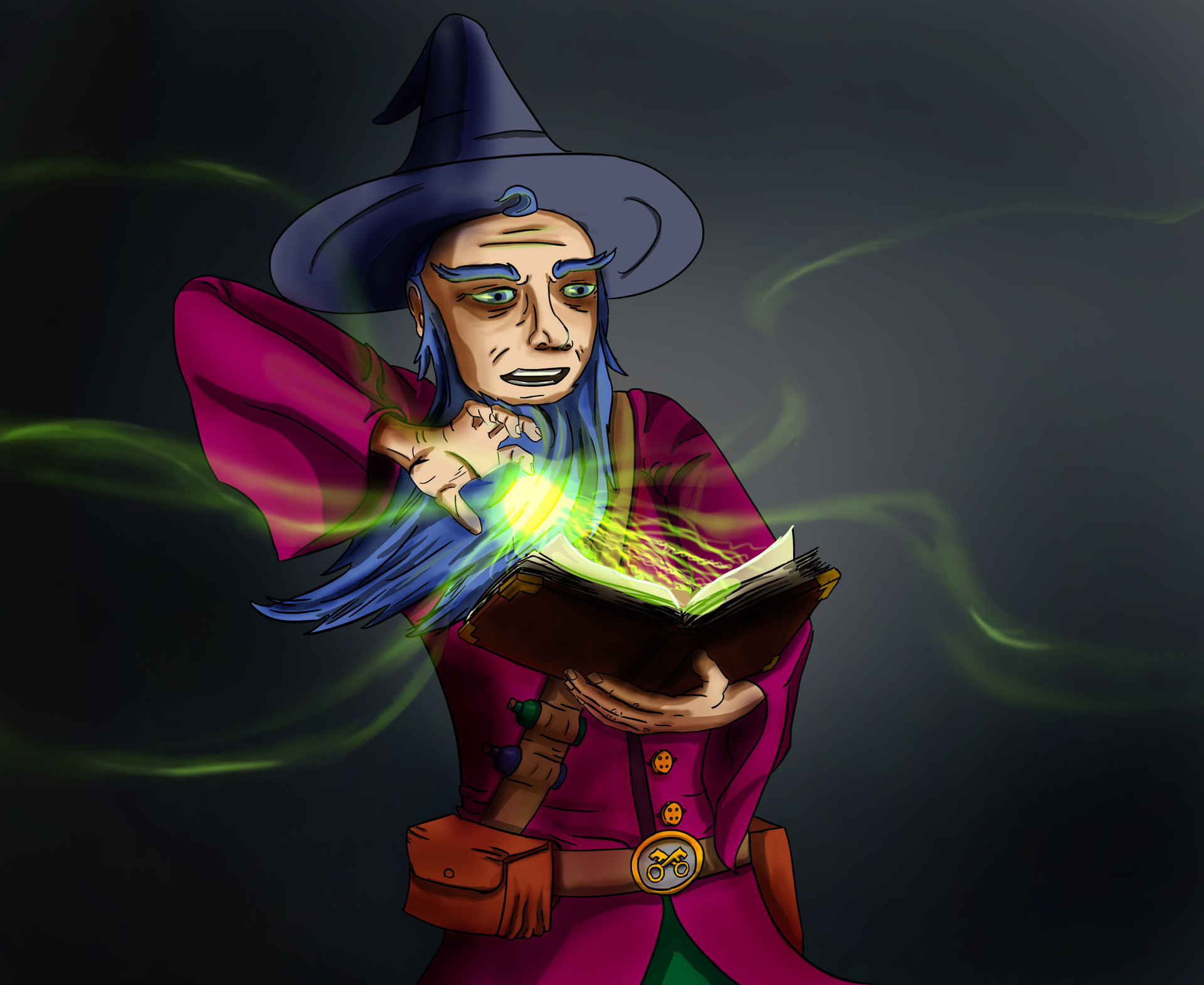 ArtStation - Wizard and his book