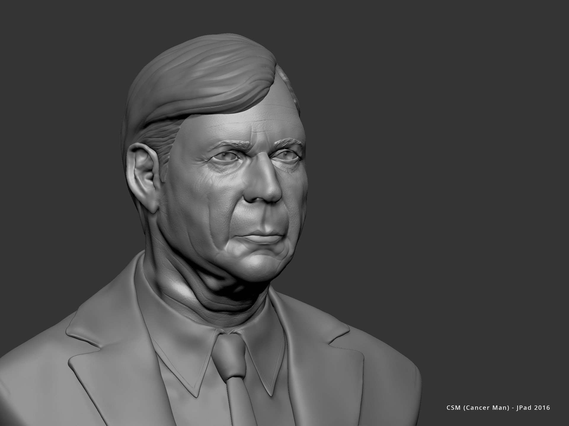 ArtStation - X-Files Villain CSM aka Cancer Man