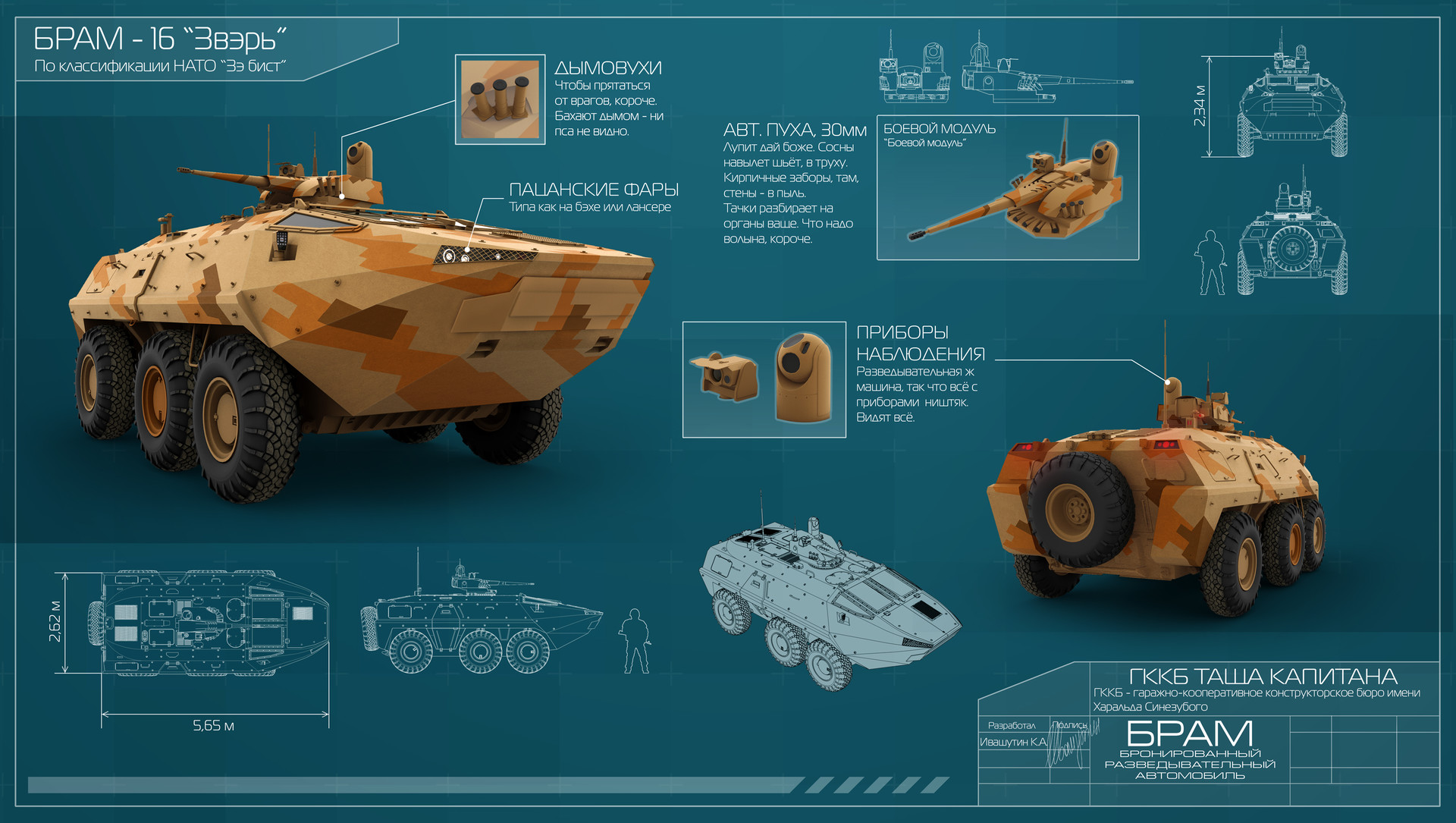 ArtStation - Recon APC 3D concept