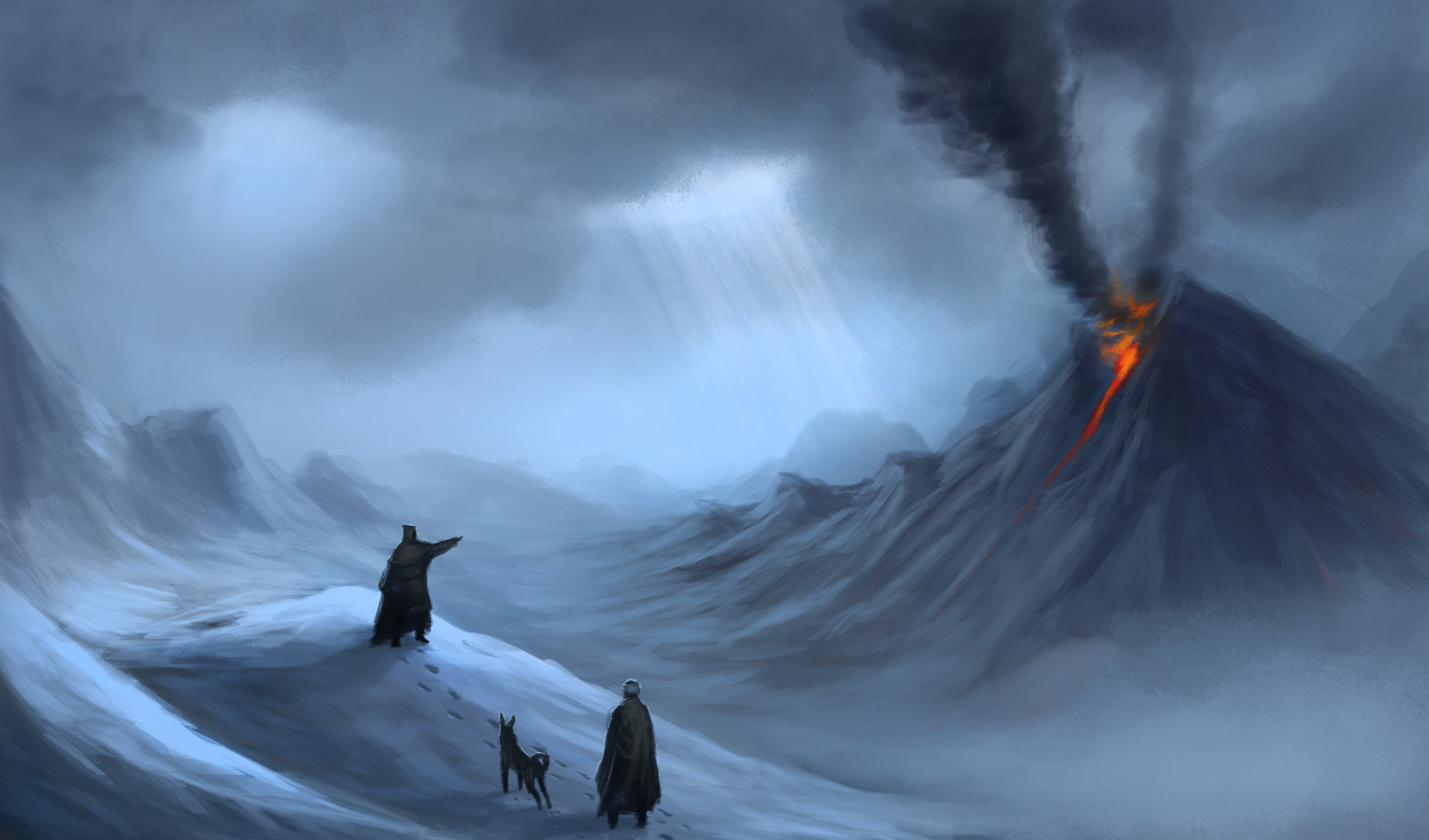 ArtStation - Fire Mountain