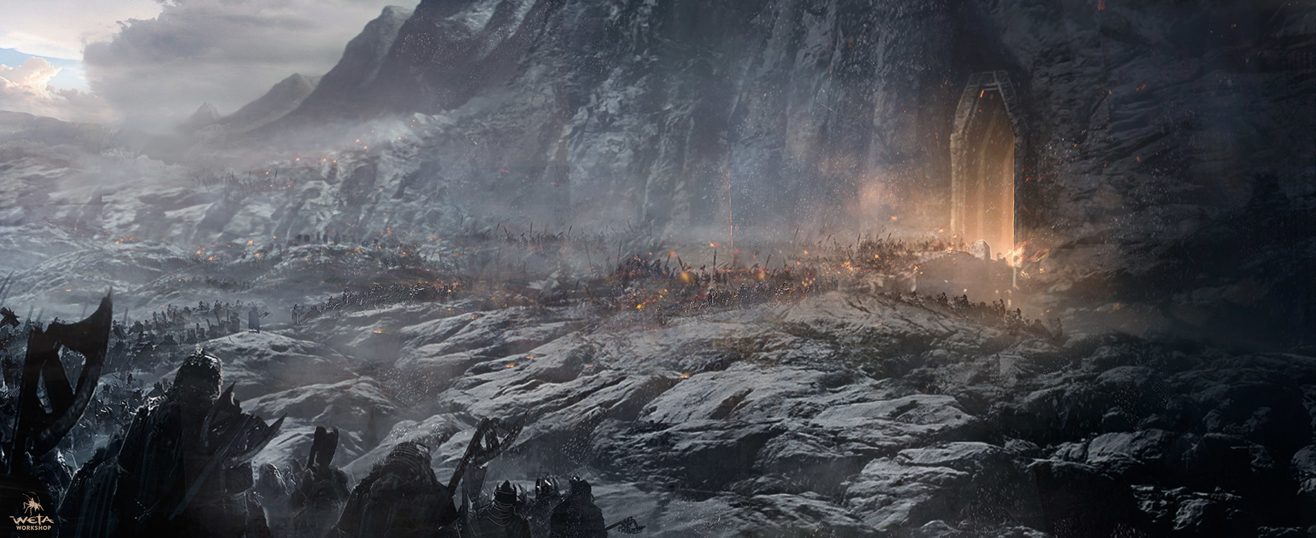 ArtStation - The Hobbit - Moria Battle, WETA WORKSHOP DESIGN STUDIO