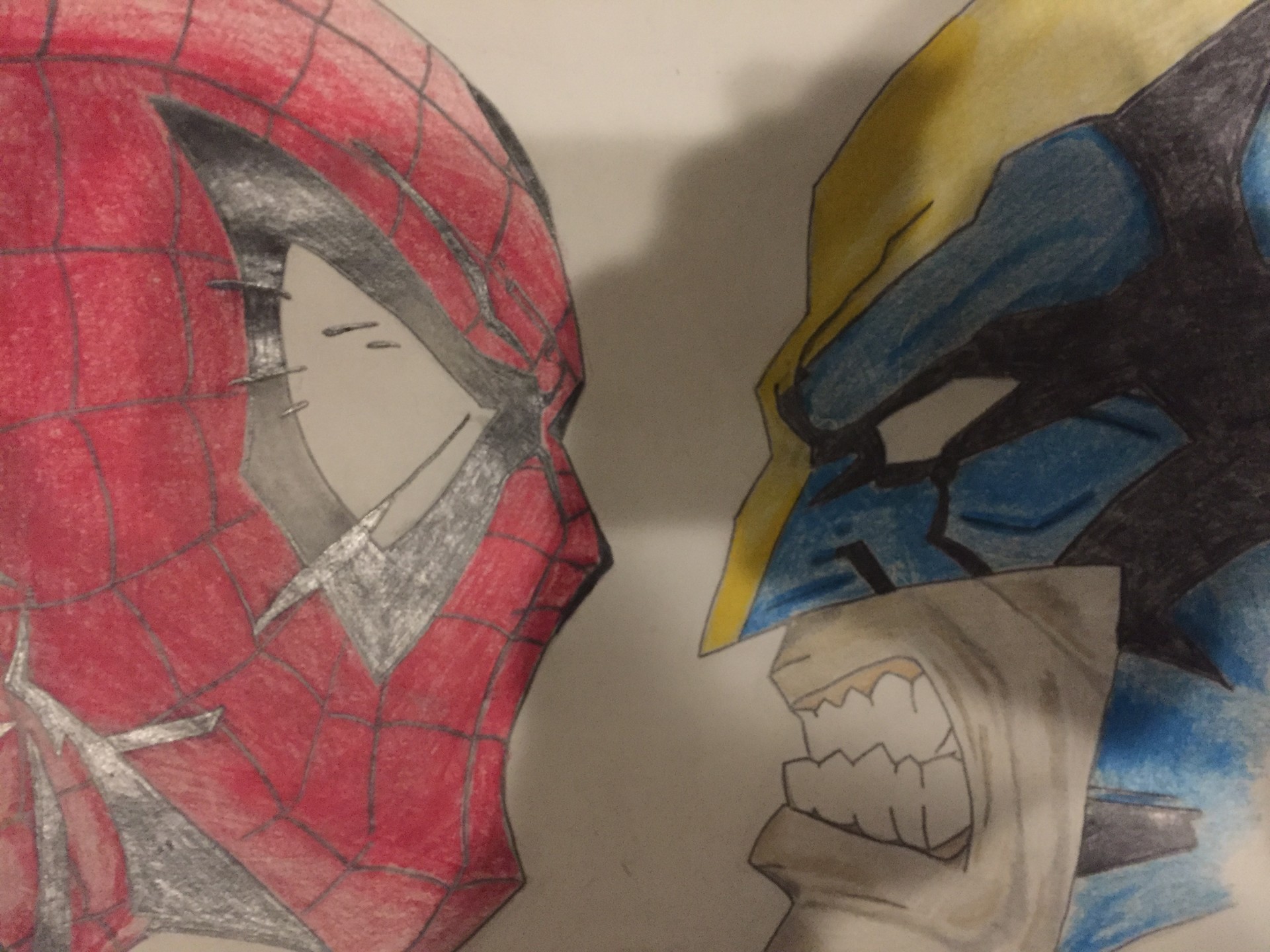 ArtStation - Spider-man v.s. Wolverine