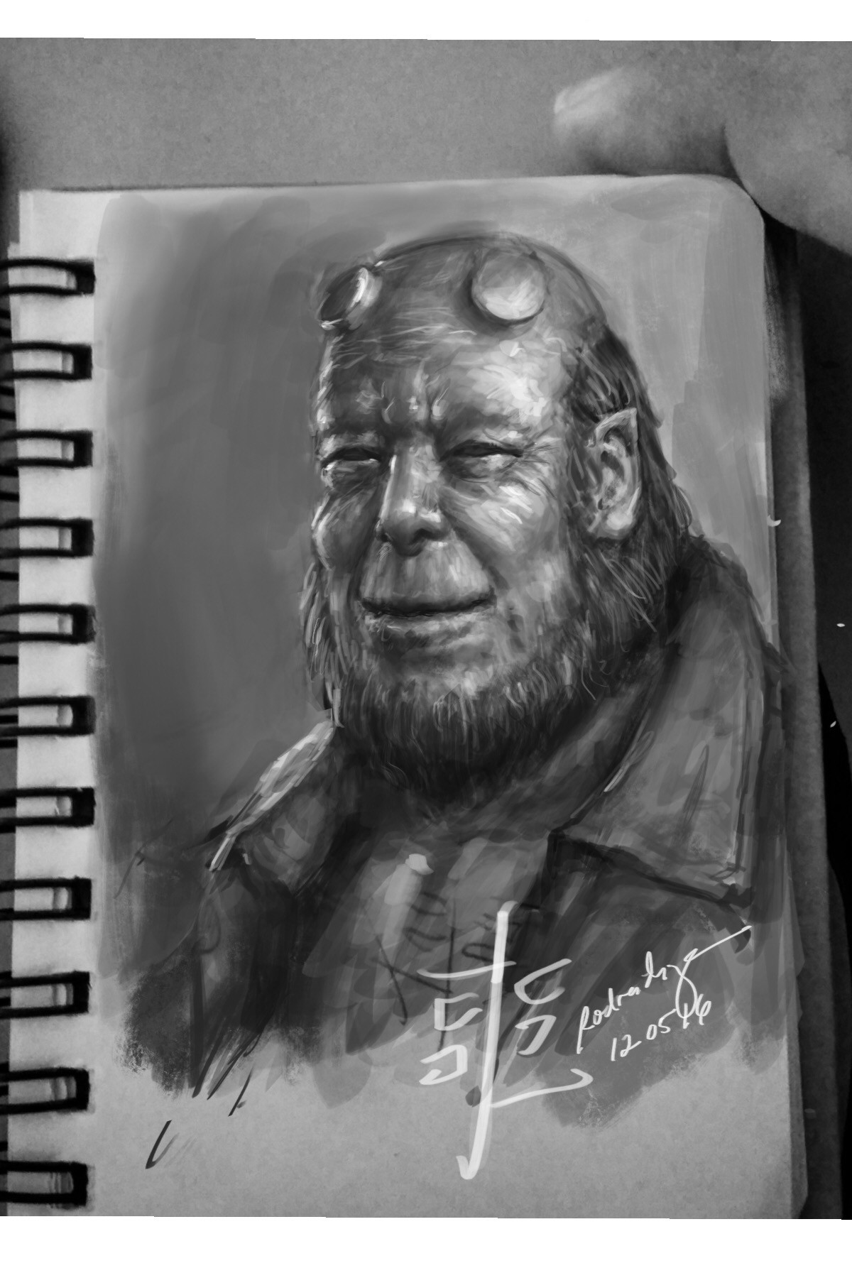 Tuntun Dizon - Oldman Hellboy funportait
