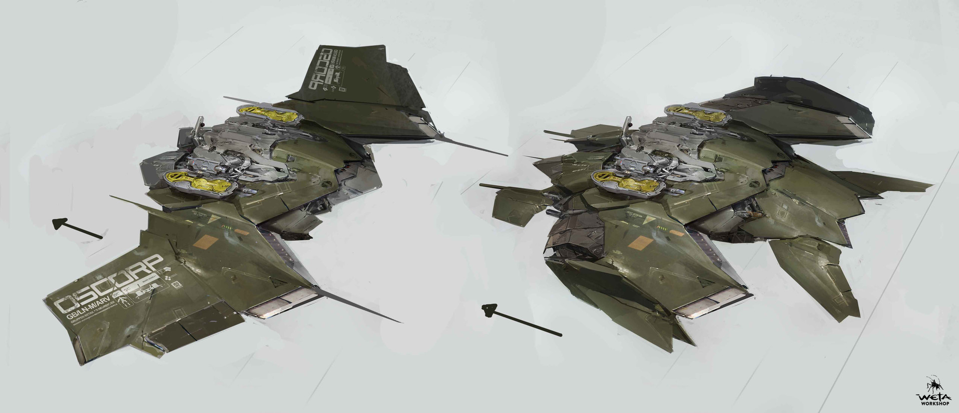 Green Goblin Glider Concept Art